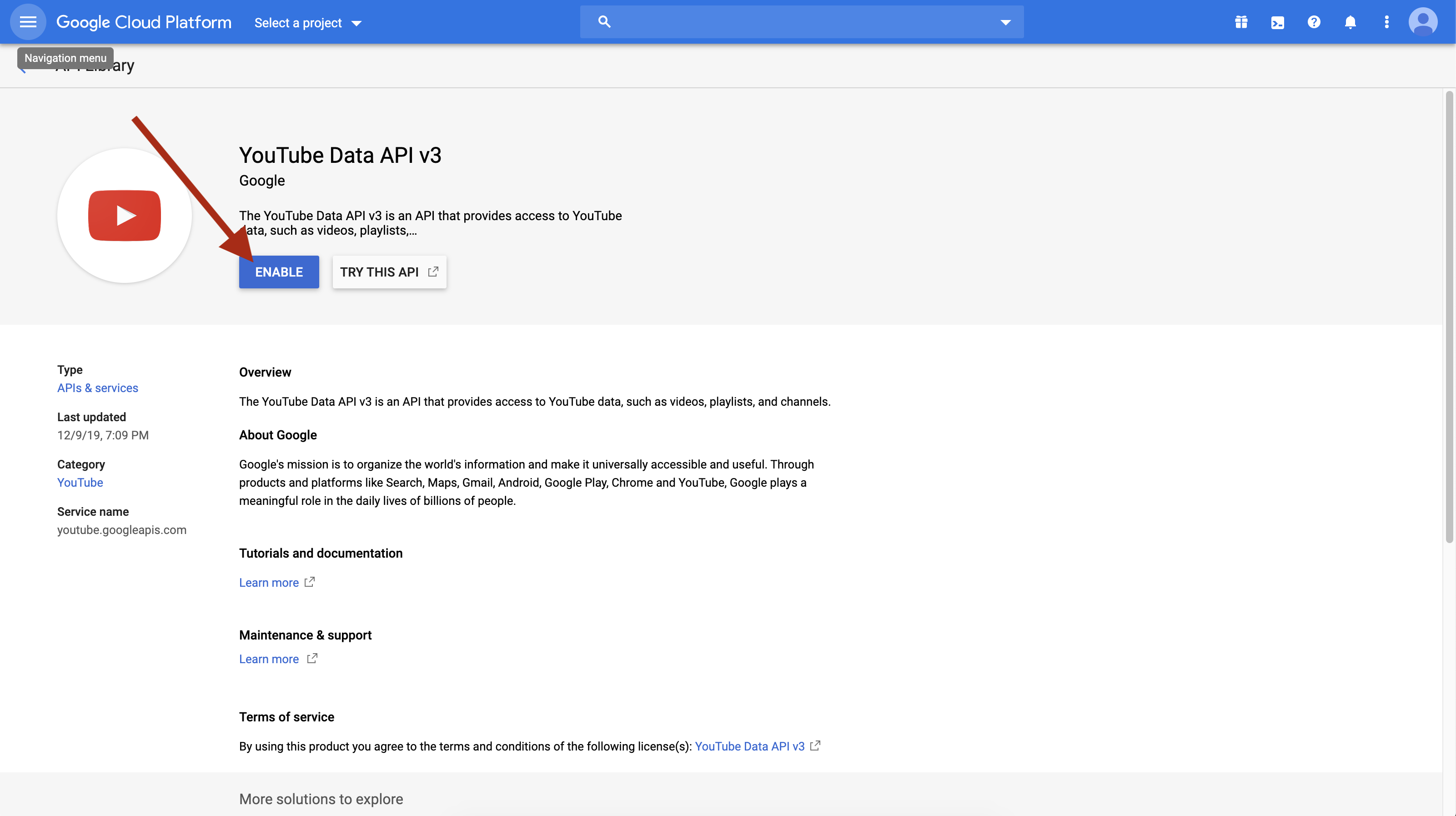 How to Create a YouTube API Key